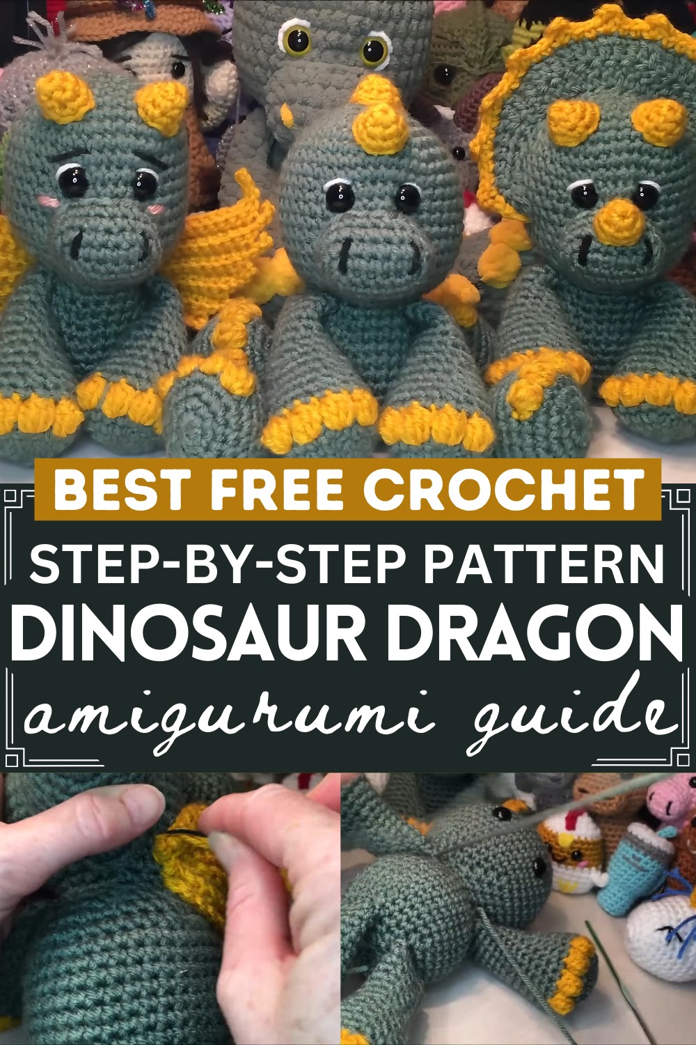 8 Free Amigurumi Dinosaur Patterns for Kids - Crochet Patterns