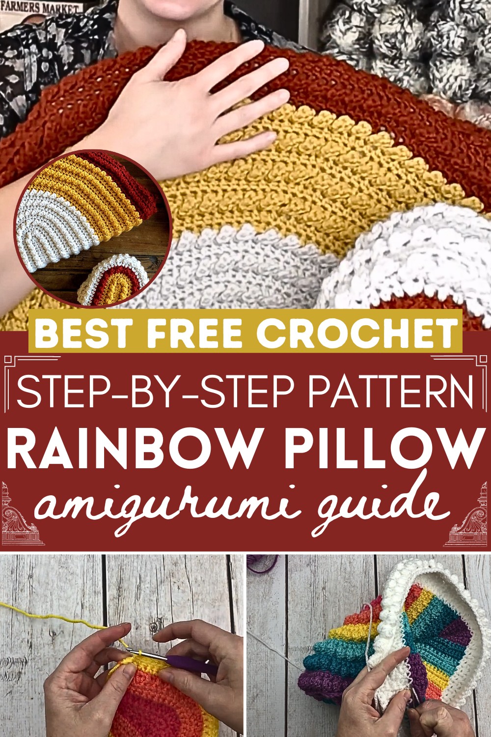 7 Easy & Fun Crochet Rainbow Pillow Patterns for Kids - Crochet Patterns