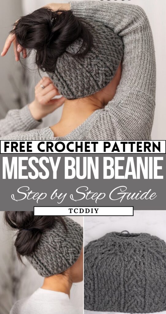 10 Free Crochet Messy Bun Hat Patterns for Women - Crochet Patterns