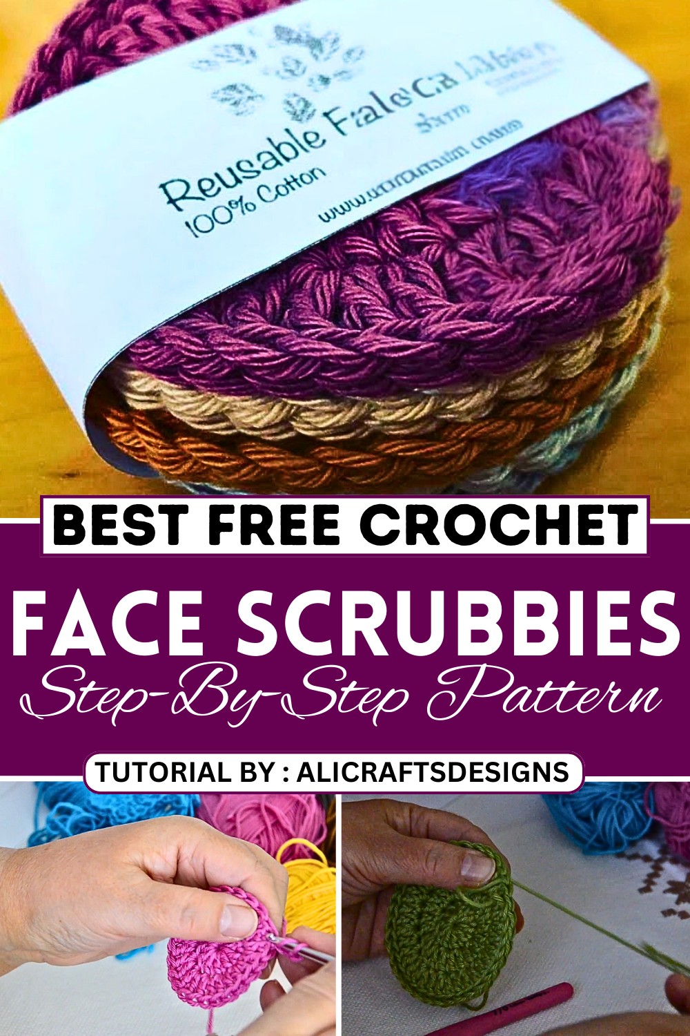 10 Free Crochet Face Scrubby Patterns for Beginners - Crochet Patterns